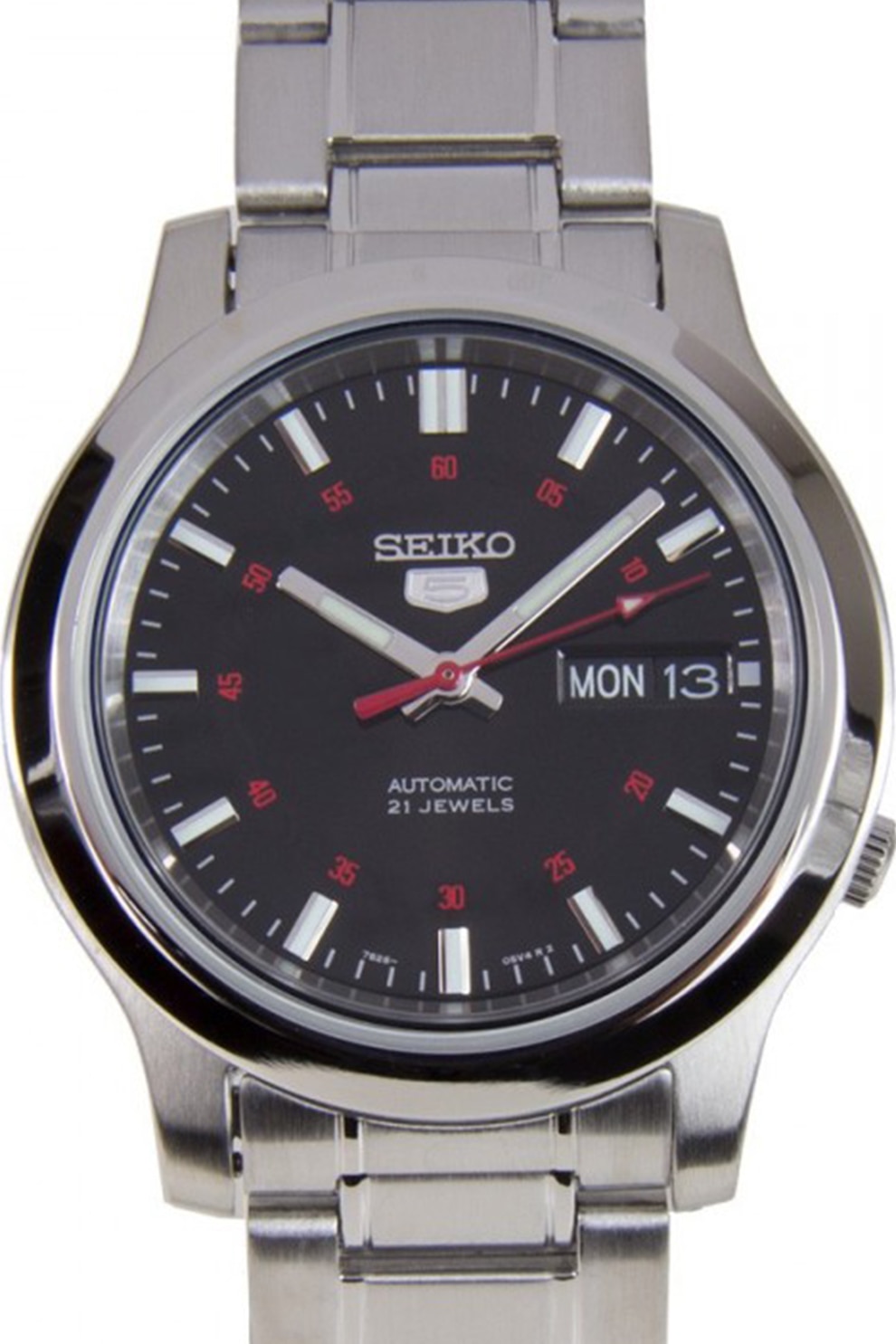 Seiko, Ceas automatic cu bratara metalica, Argintiu - eMAG.ro