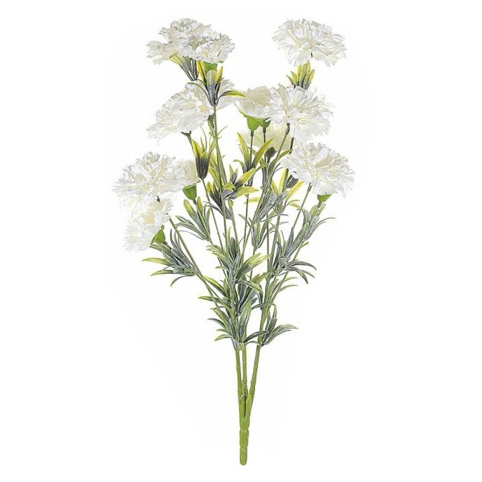 Buchet garoafe White 55 cm - eMAG.ro