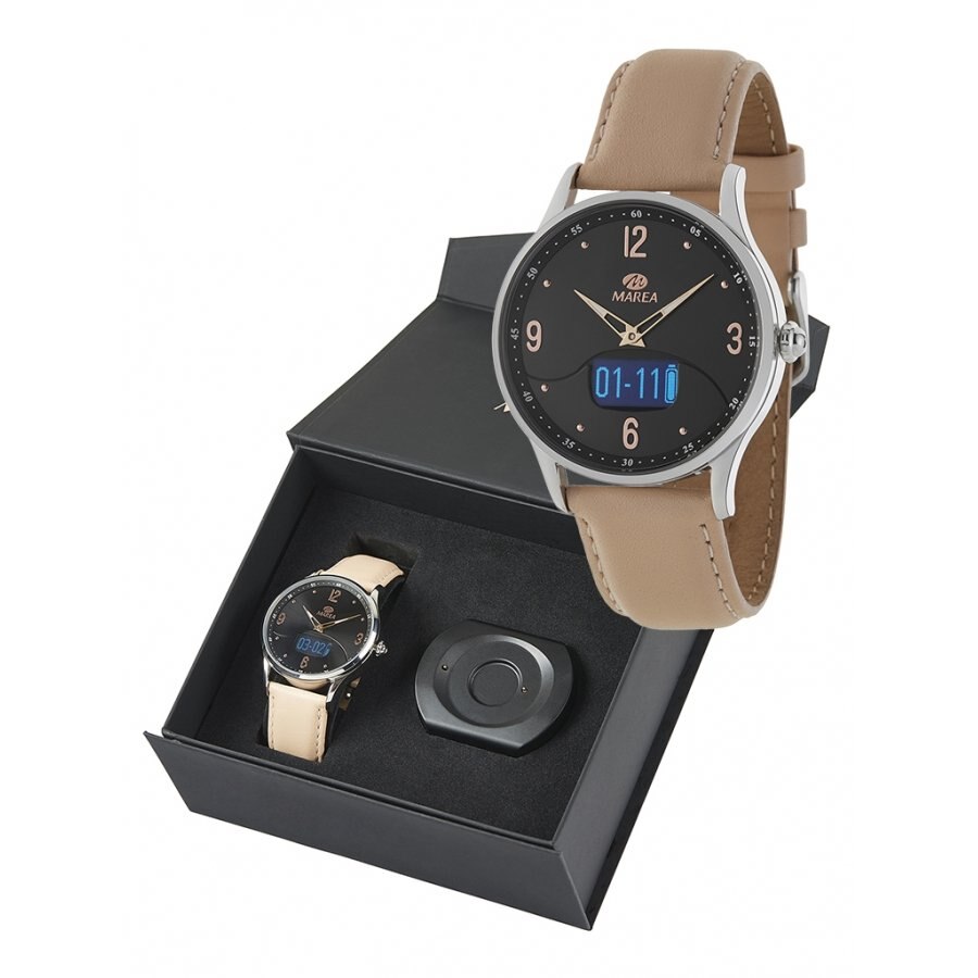 Ceas de dama Marea B36142/1 Hybrid, Gri, Cu functii SmartWatch - eMAG.ro