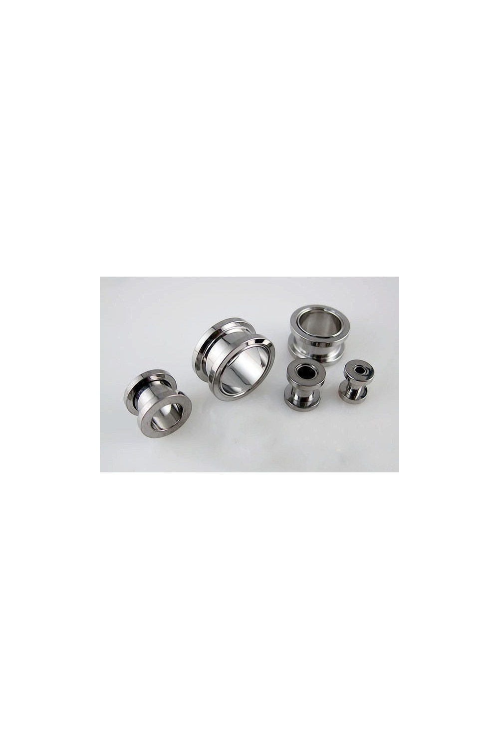 Flesh Tunnel argintiu cu filet, ear expander, pierce ureche, 8mm - eMAG.ro