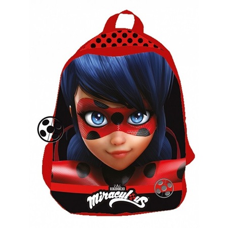 Раница с 2 прегради Ladybug 29 см, Калинката и котарака, за момиче ...