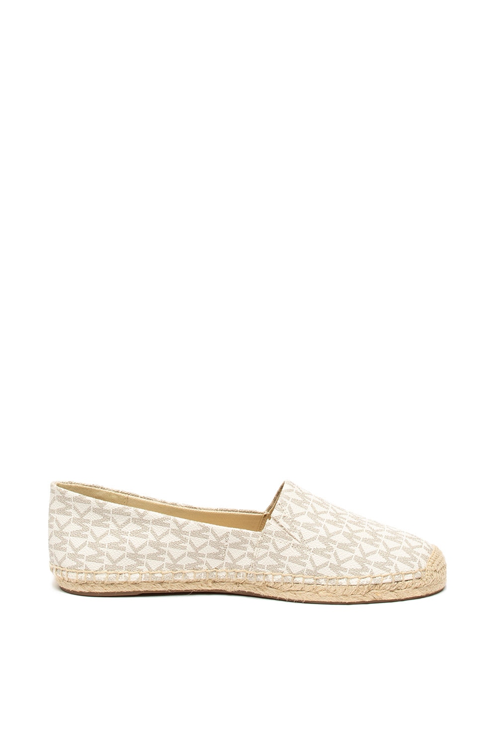 Michael Kors, Espadrile slip on cu model logo Kendrick, Alb prafuit ...
