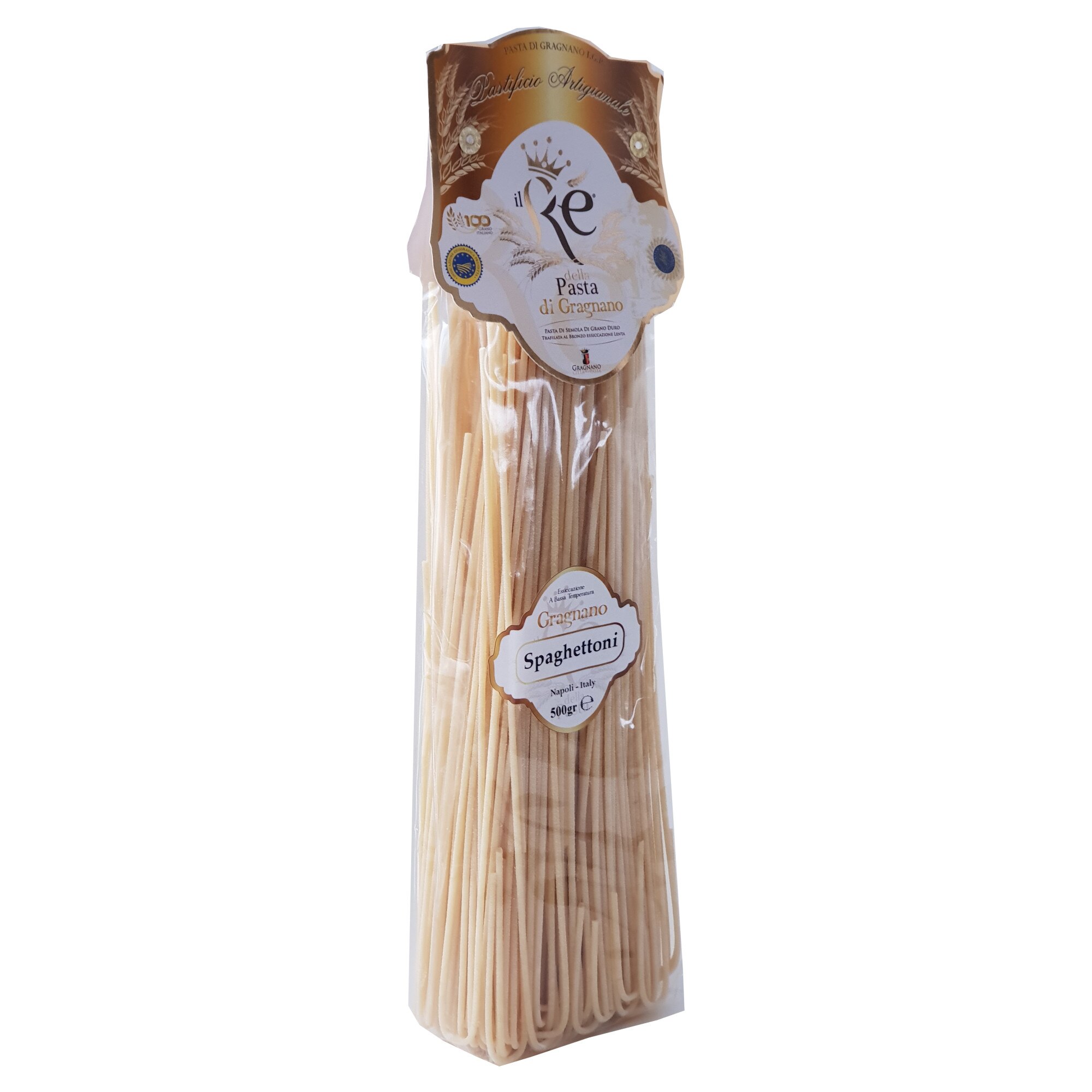 Paste Il Re speciale, din grau dur, trefilate in bronz - Spaghettoni ...