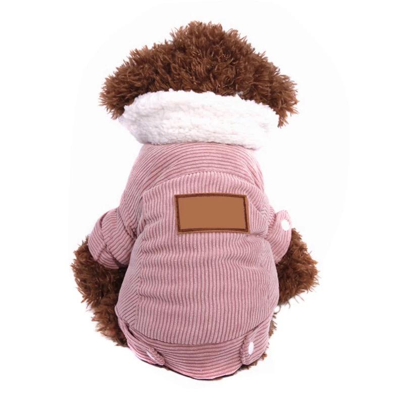 Geaca catei roz de catifea, S 20 cm lungime - eMAG.ro