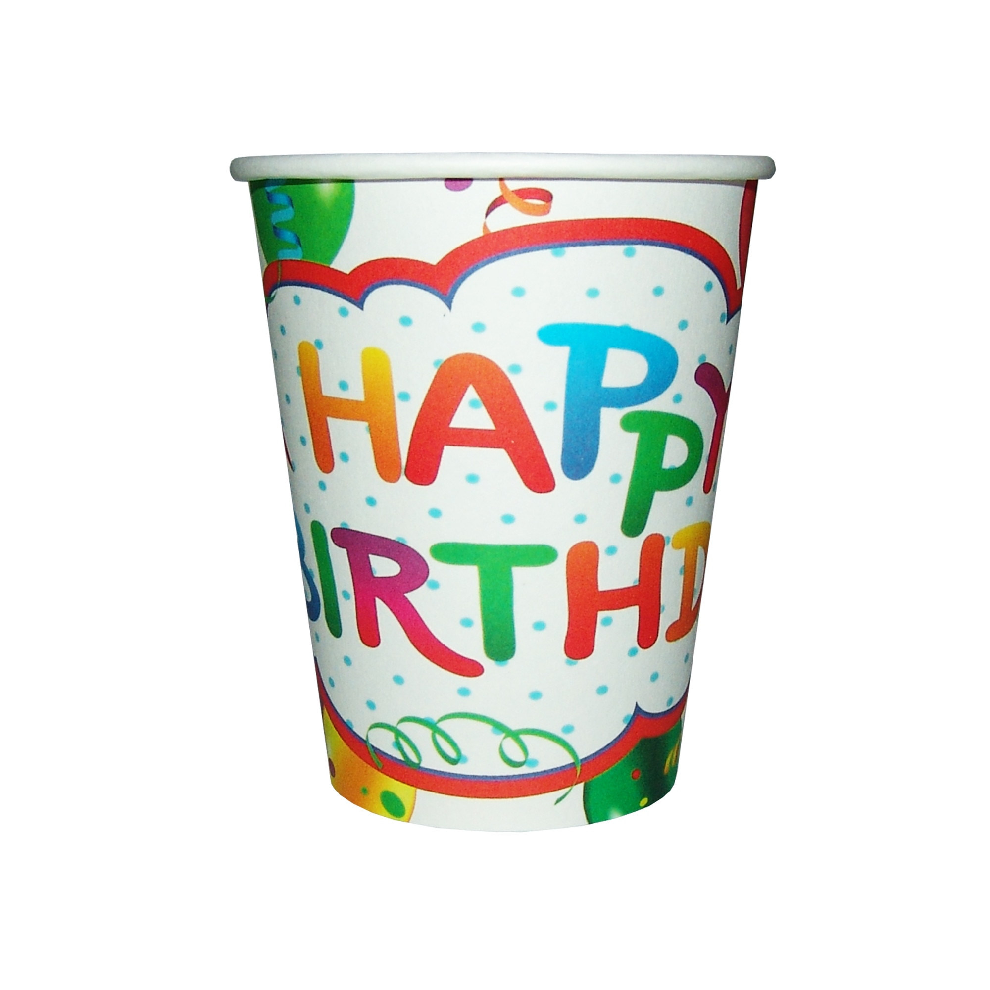 Set 10 pahare 250 ml Happy Birthday Party - eMAG.ro