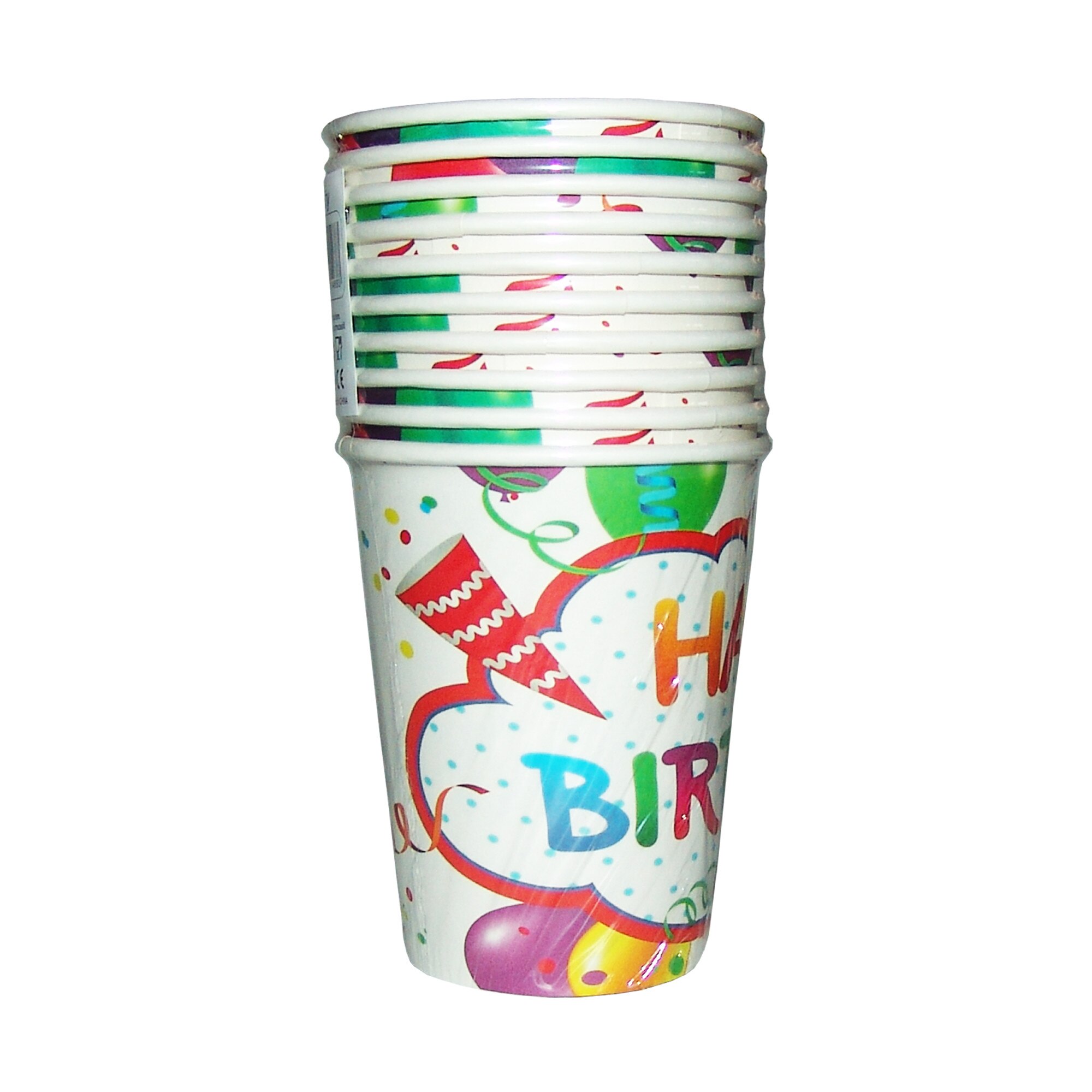 Set 10 pahare 250 ml Happy Birthday Party - eMAG.ro