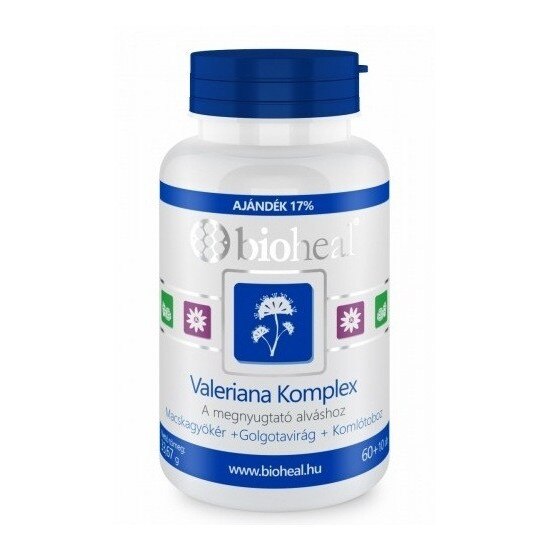 Bioheal valeriána komplex tabletta 70 db - eMAG.hu