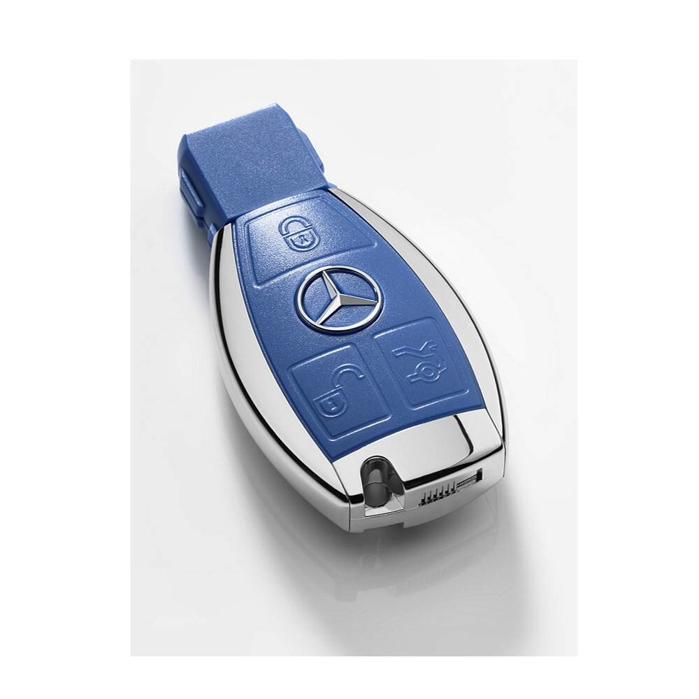 Mercedes-Benz, USB pendrive, Autó kulcs alakú, 8 GB, Ezüst/kék - eMAG.hu