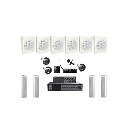 Kit audio pentru sonorizare Biserica, Amplificator, Boxe, Microfoane ...