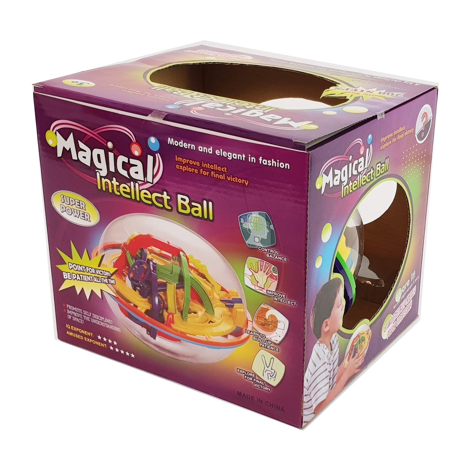 Mingea Magica Intellect Ball - Mare cu 208 Obstacole Krista® - eMAG.ro