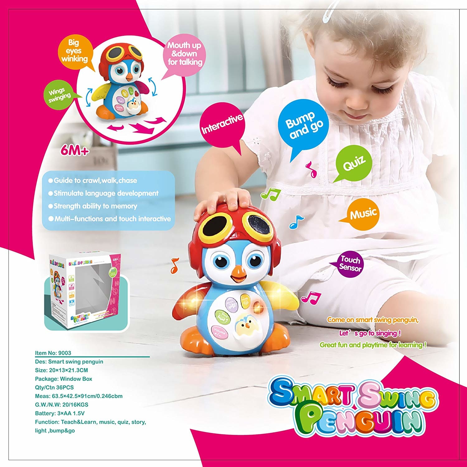 Pinguinul Dansator cu Activitati Multiple - eMAG.ro