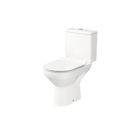 Set WC compact Cersanit, City 603 Clean On, cu capac WC Slim din ...