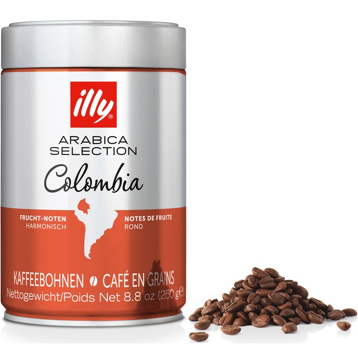 Cafea boabe, illy Arabica Selection Columbia, 250 g - eMAG.ro