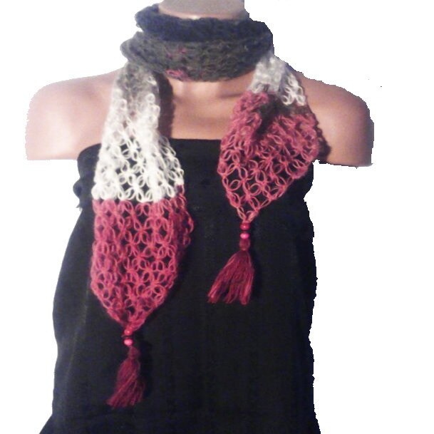 Esarfa, Elemental Kromatik, crosetata, multicolor - eMAG.ro