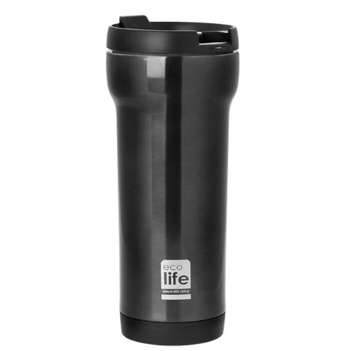 Termos cafea Ecolife 420 ml(exterior inox) Gri - eMAG.ro
