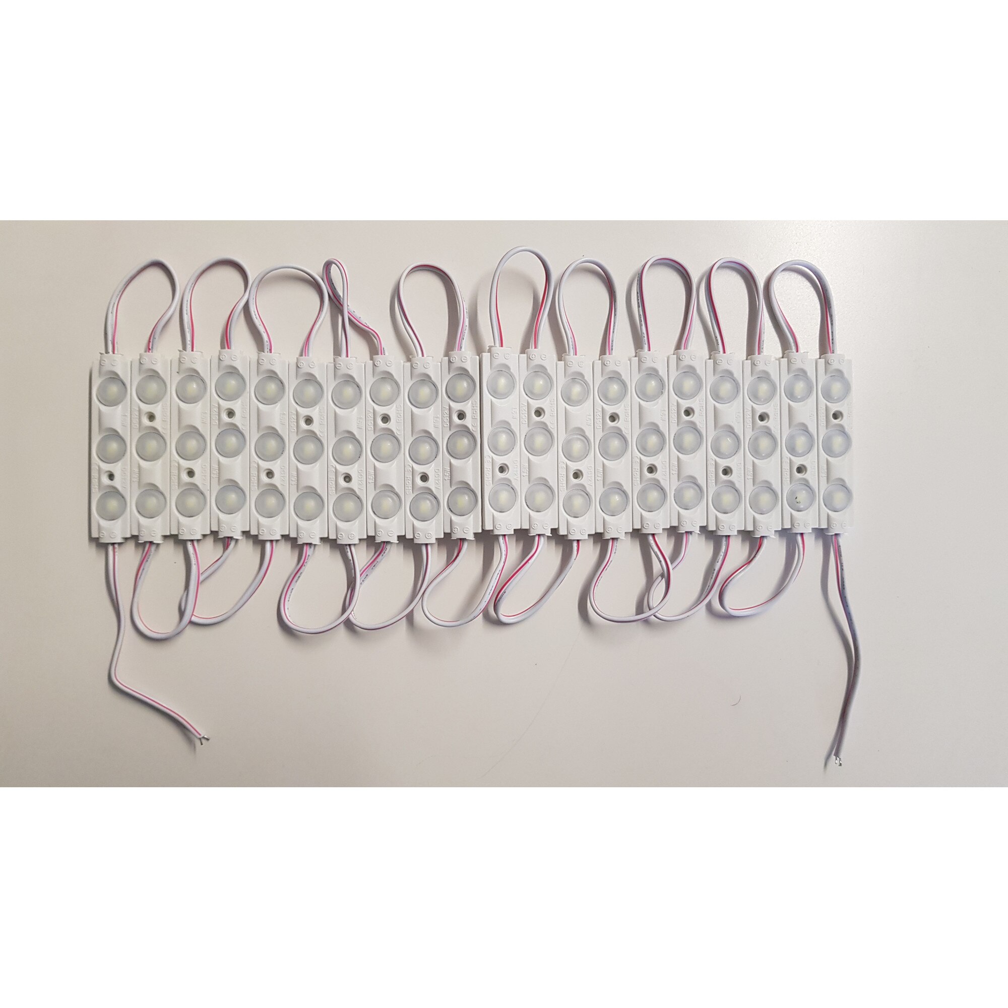 Set 20 module led cu lupa 12v, Modul 3 led 5130, Alb, 1.5 W - eMAG.ro