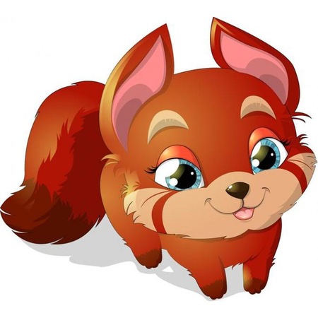 Tablou canvas, Vulpita, color, 70cm x 50cm - eMAG.ro