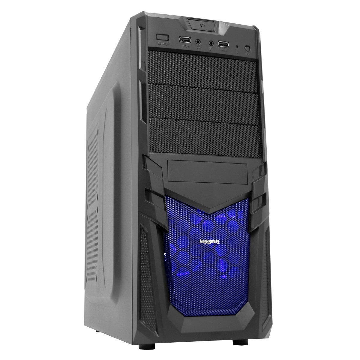 Carcasa gaming CiT VENOM mesh mid tower, negru - eMAG.ro