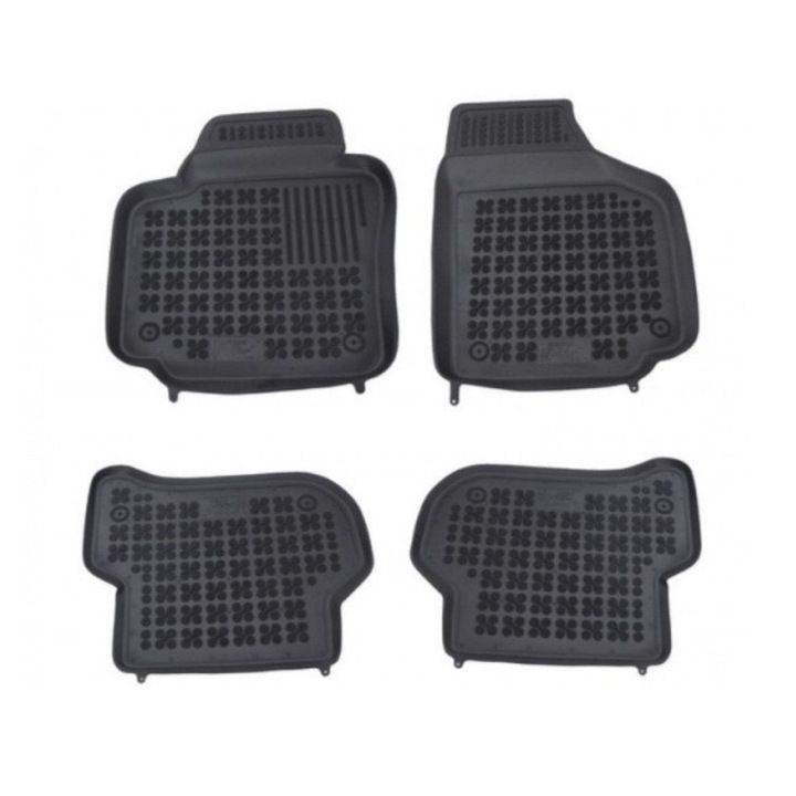 Set 4 covorase/presuri dedicate Skoda Yeti dupa 2009, din cauciuc antiaderent stil tavita ...