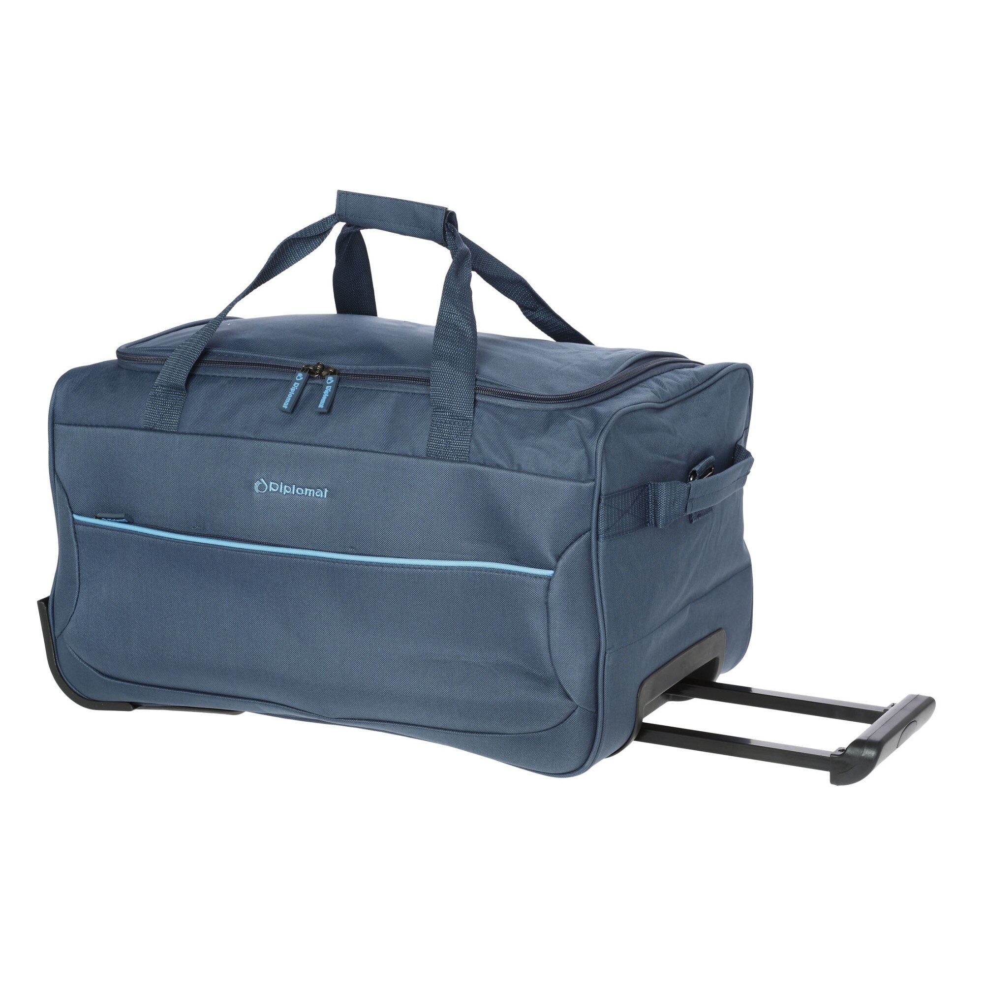 Geanta de voiaj, cu role, DIPLOMAT, ZC 3001 - 55W, Bleumarin - eMAG.ro