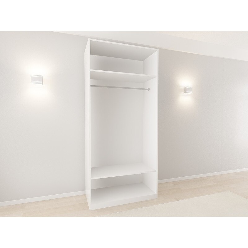 Modul Dressing COMO cu 2 usi Alb, MDF Lucios, dimensiune 100*220 cm ...