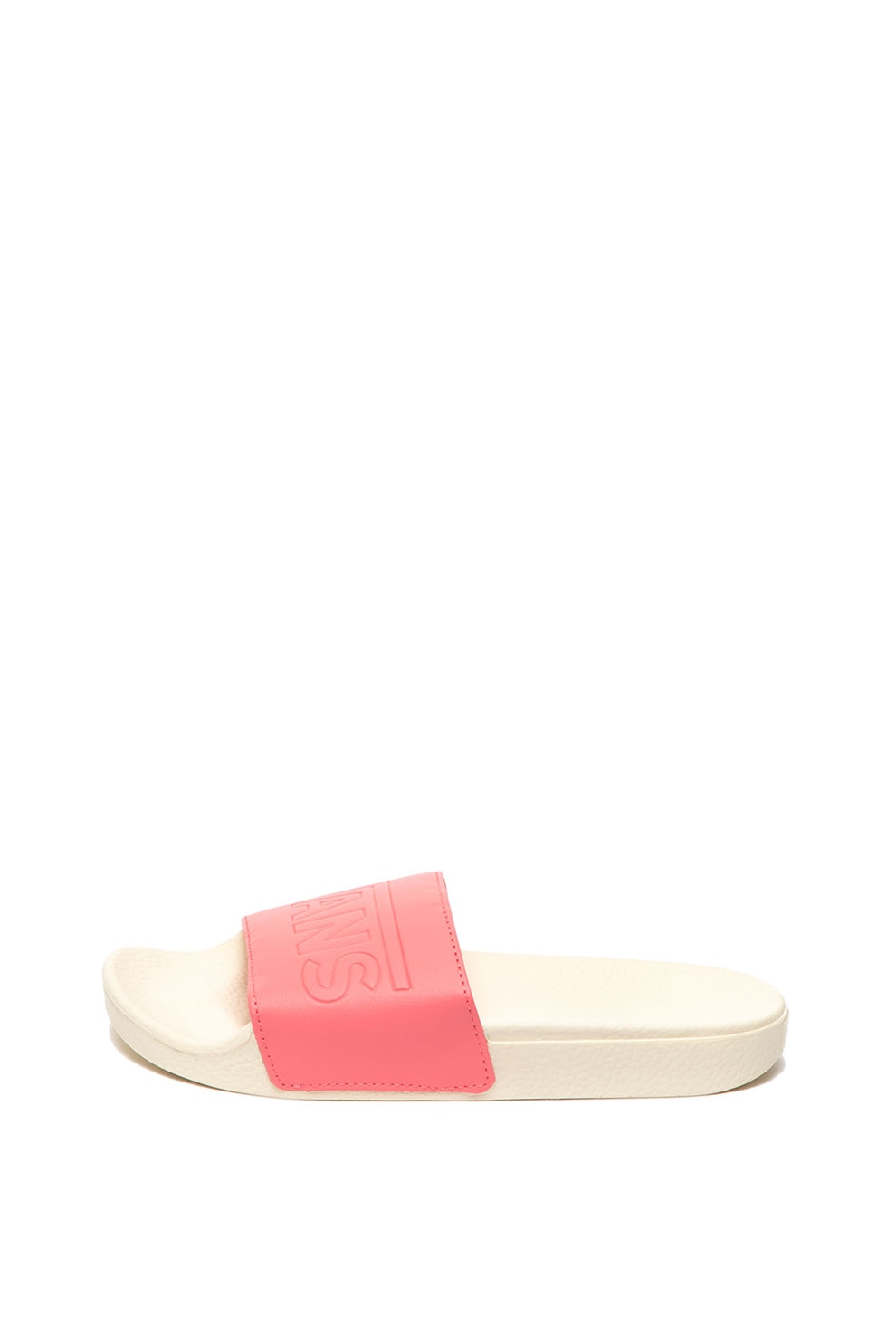 Vans, Papuci cu logo si brant anatomic, Roz/Alb, 6 - eMAG.ro