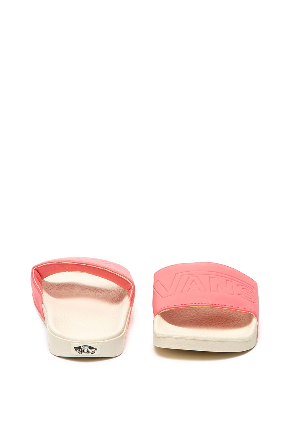 Vans, Papuci cu logo si brant anatomic, Roz/Alb, 6 - eMAG.ro