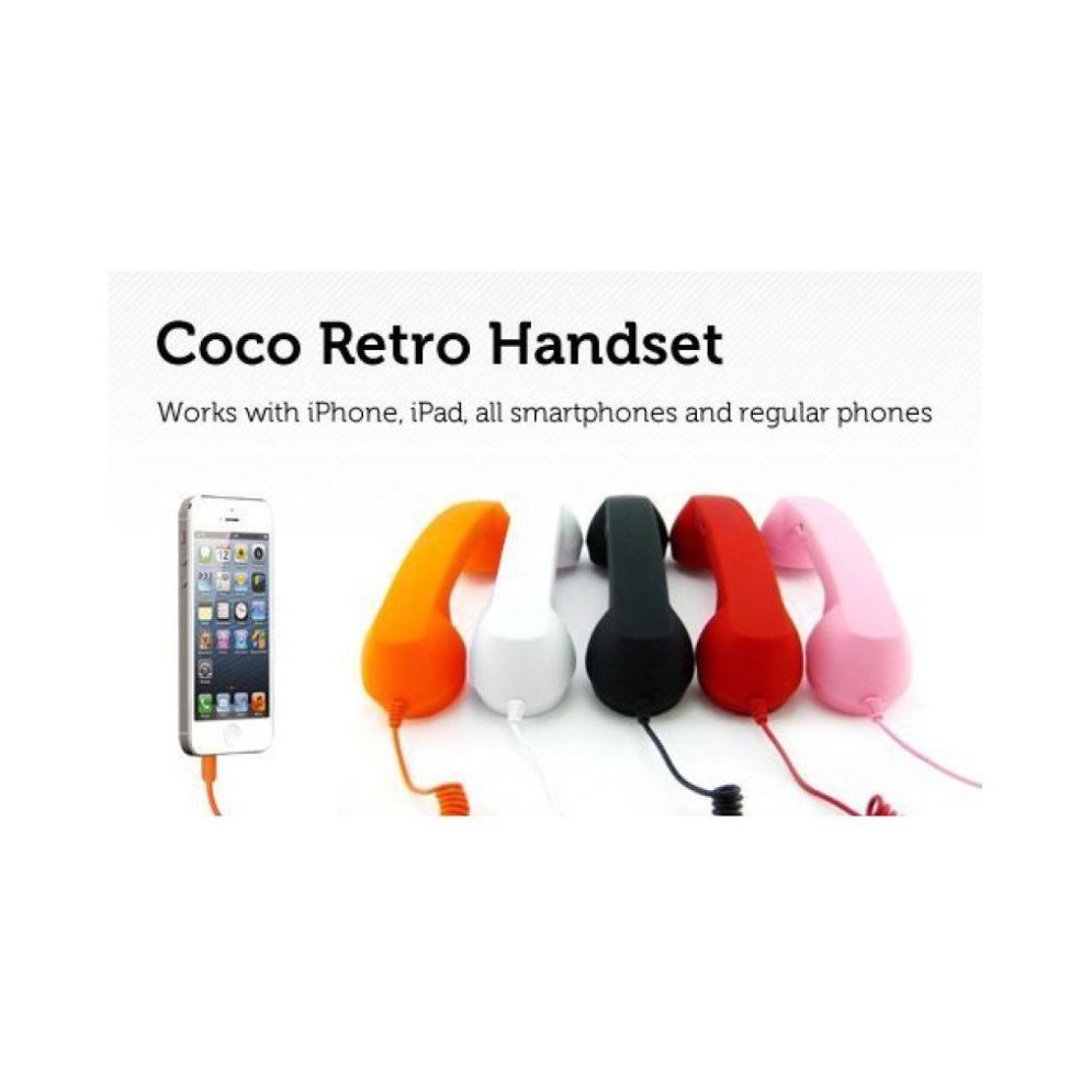 Ретро Телефонна слушалка COCO phone, Розов - eMAG.bg