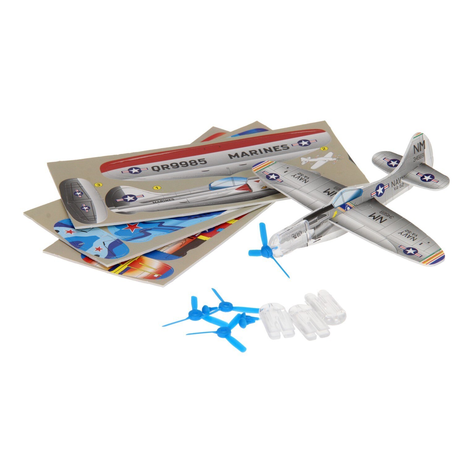 Set de Avioane Asamblabile din Carton, 4 buc - eMAG.ro
