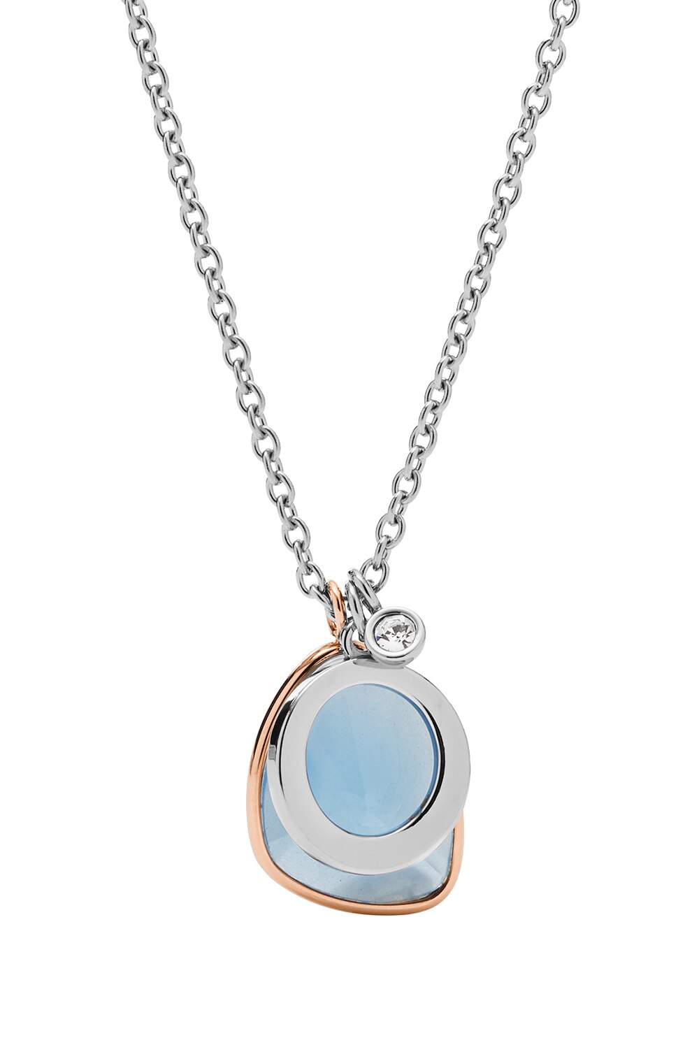 Fossil, Colier cu talismane multiple, Argintiu - eMAG.ro