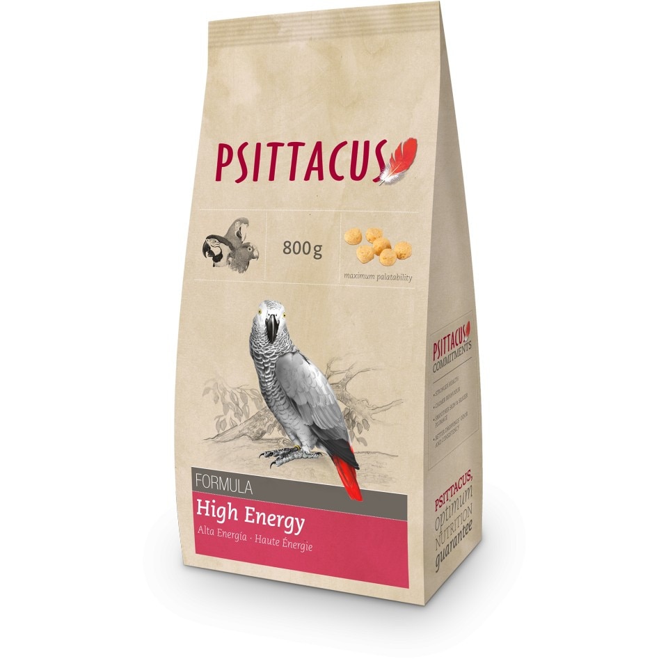 Храни за папагали Psittacus, Високо енергийна гранула за Африкански сив ...