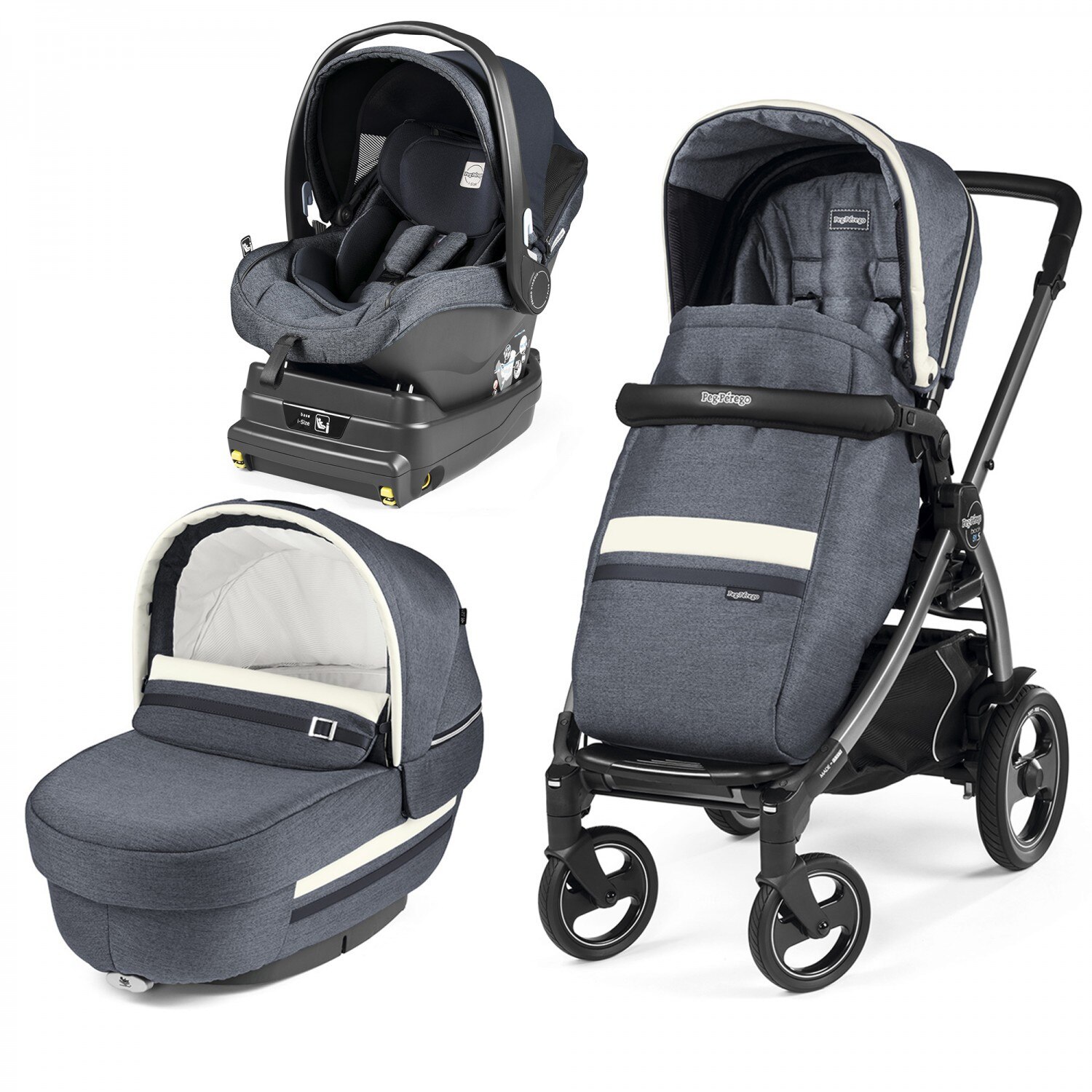 Carucior 3 In 1, Peg Perego, Book Plus 51 S, Titania, i-SIZE, Luxe ...