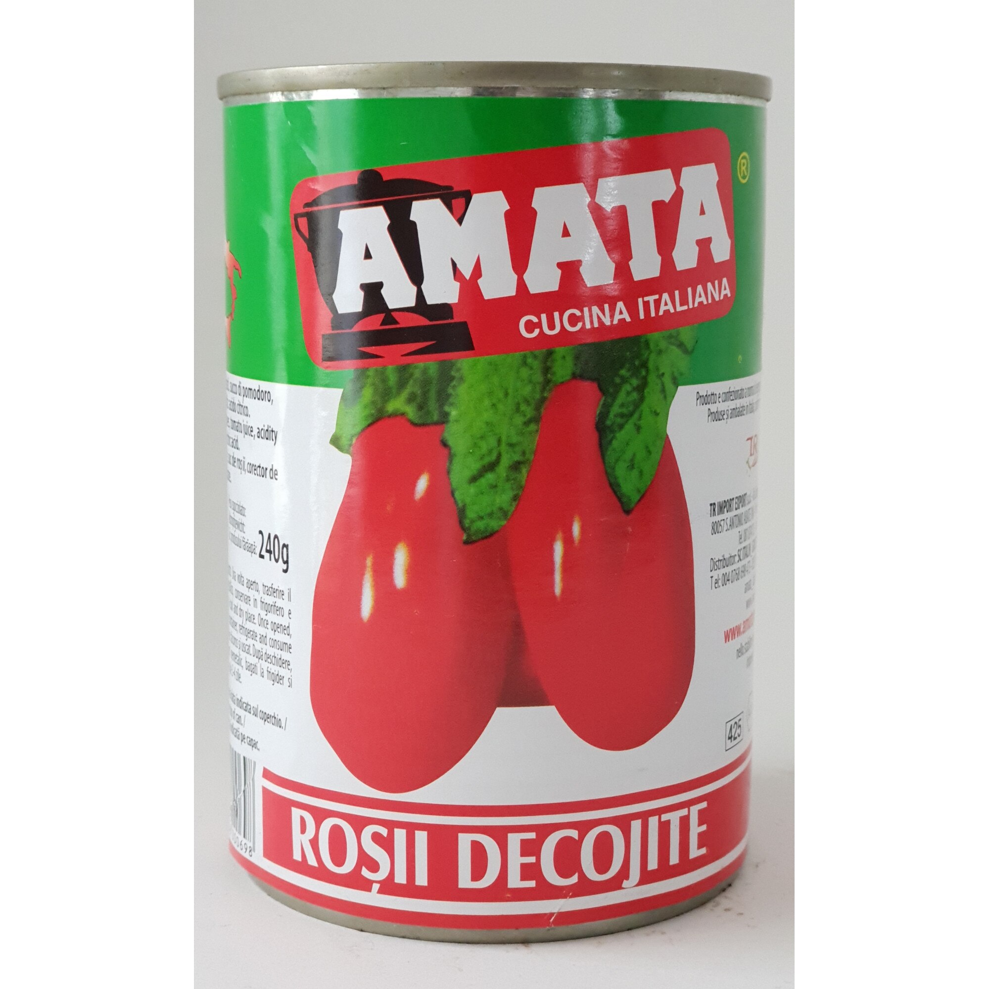 Rosii decojite intregi in suc de rosii - 400 gr - eMAG.ro