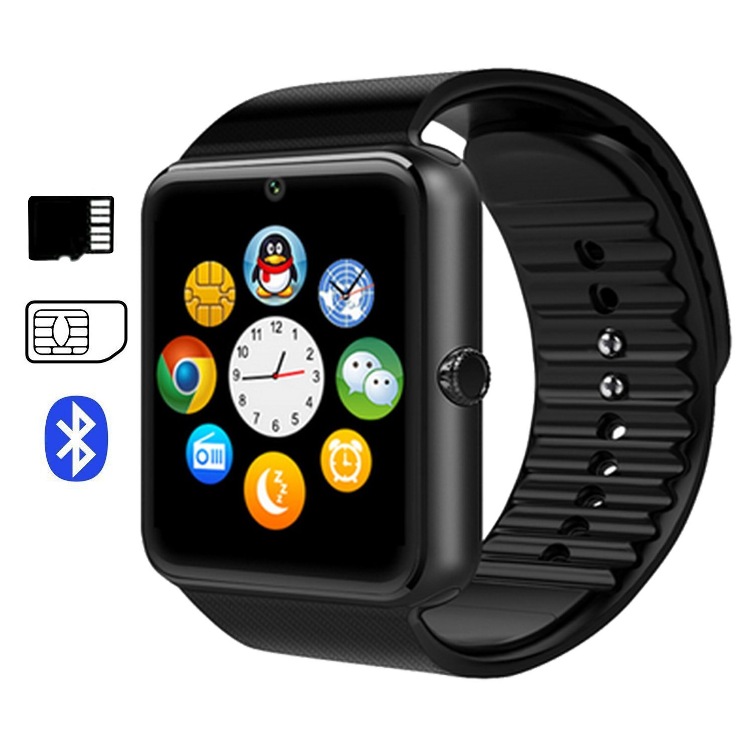 Ceas Inteligent cu Telefon GTech™ 8, Cartela Sim, Camera, Apelare BT ...