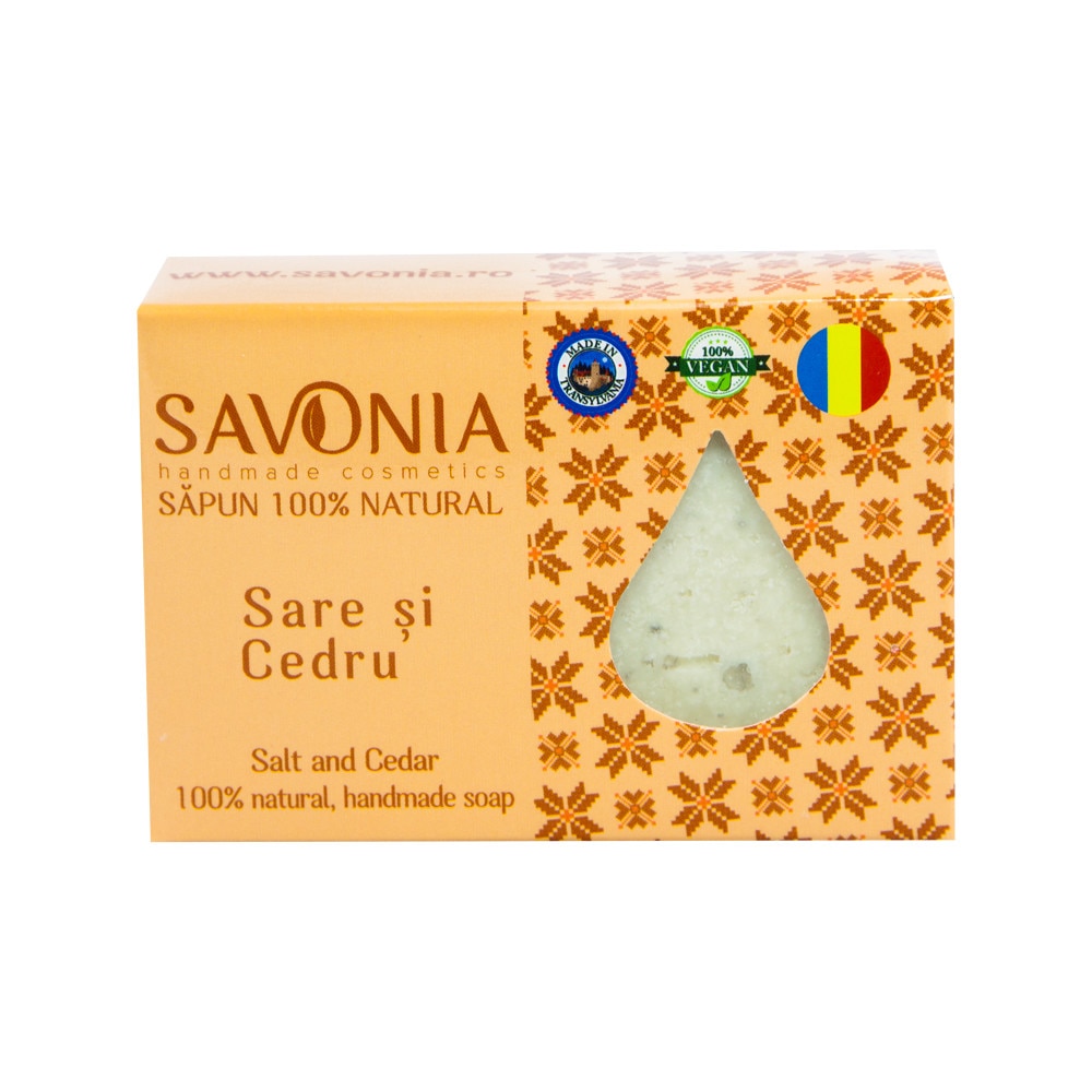 Sapun Natural Sare si Cedru 90 gr - eMAG.ro