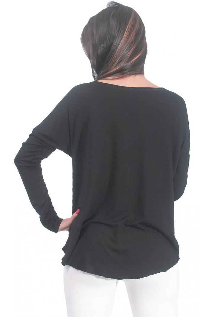 Bluza femei Adrianna, Elmaira, negru, M - eMAG.ro