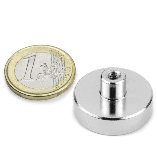 Magnet oala neodim 25mm cu filet interior - set de 5 bucati - eMAG.ro