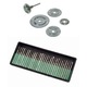 Pachet Set Disc freza debitat metal ,6 piese + Set Freze diamantate ...