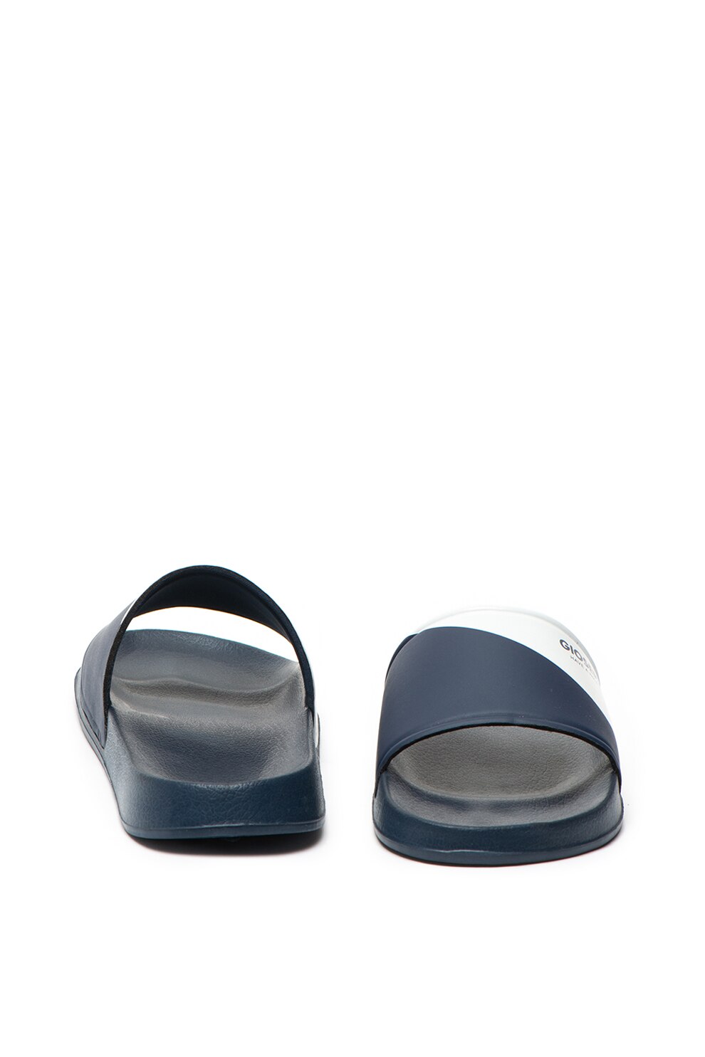 Gioseppo, Papuci cu logo Folgaria, Bleumarin/Alb, 44 - eMAG.ro