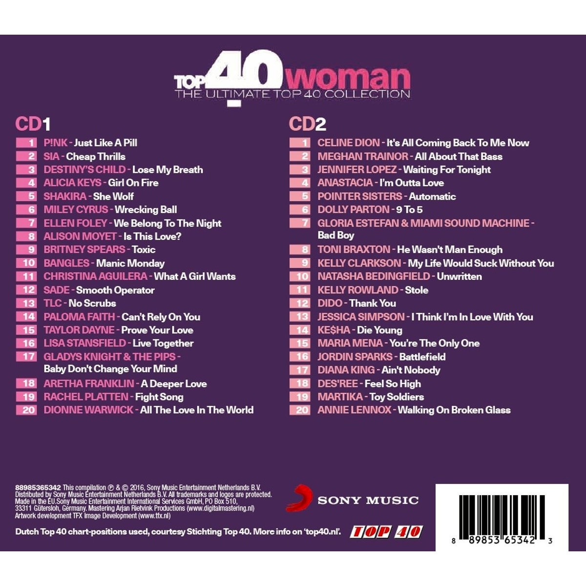 V/A - Top 40 - Woman - 2 CD Digipack - eMAG.ro