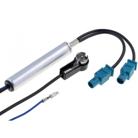 Adaptor antena, Seat, Skoda, VW, Fakra mufa x2, ISO mufa in unghi, T139043 - eMAG.ro