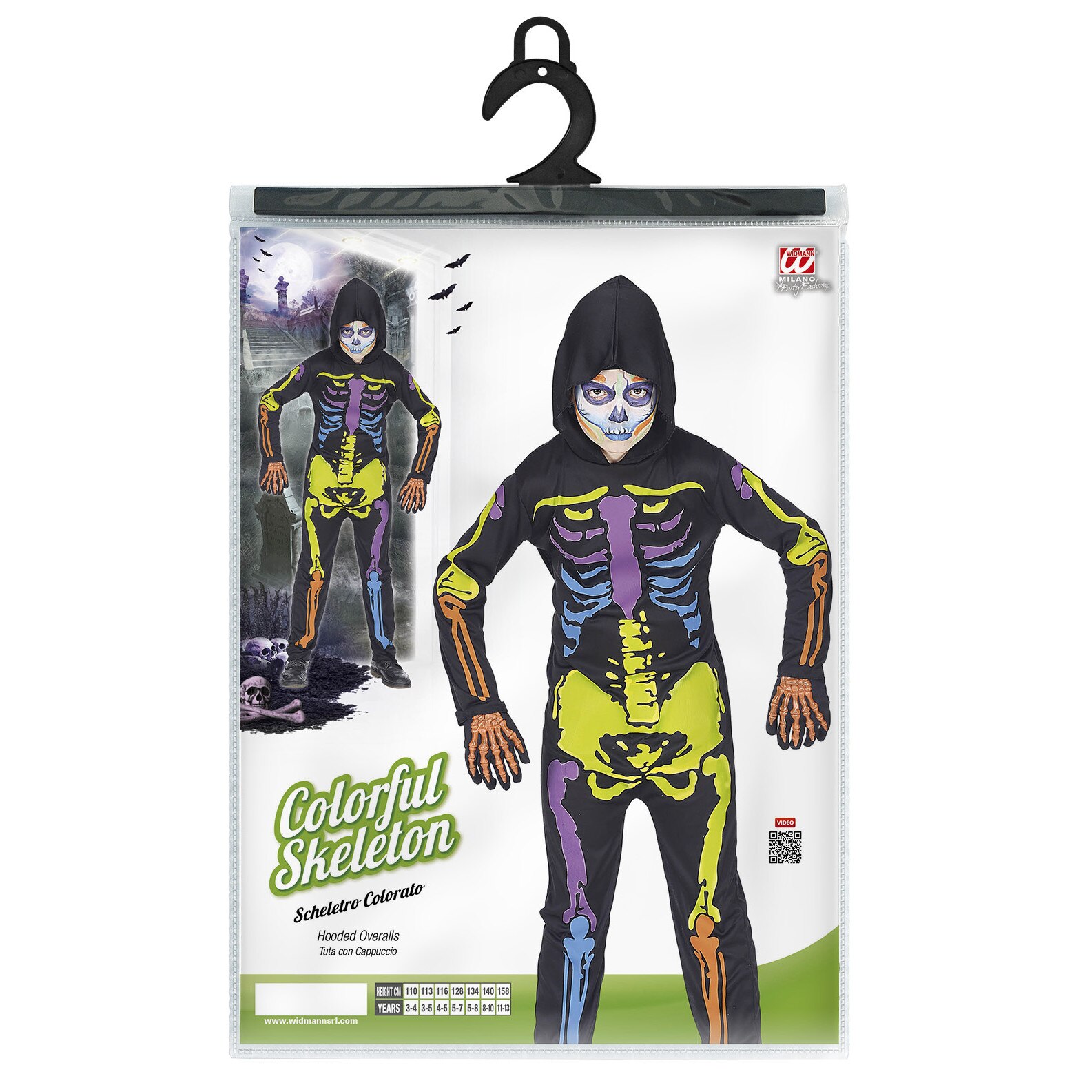 Costum Schelet Salopeta Colorat Widmann 5-7 ani - eMAG.ro