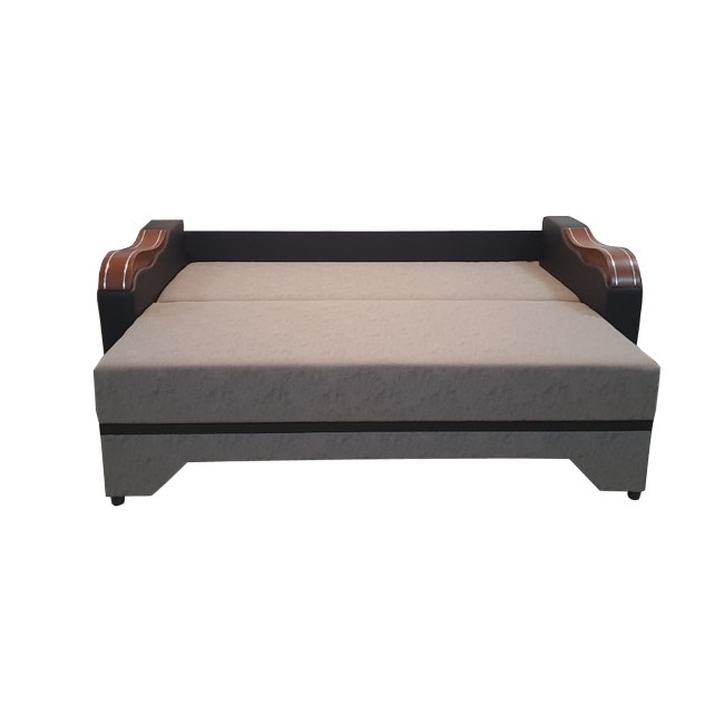 Canapea Bianca ABC, maro/wenge, stofa/piele ecologica - eMAG.ro