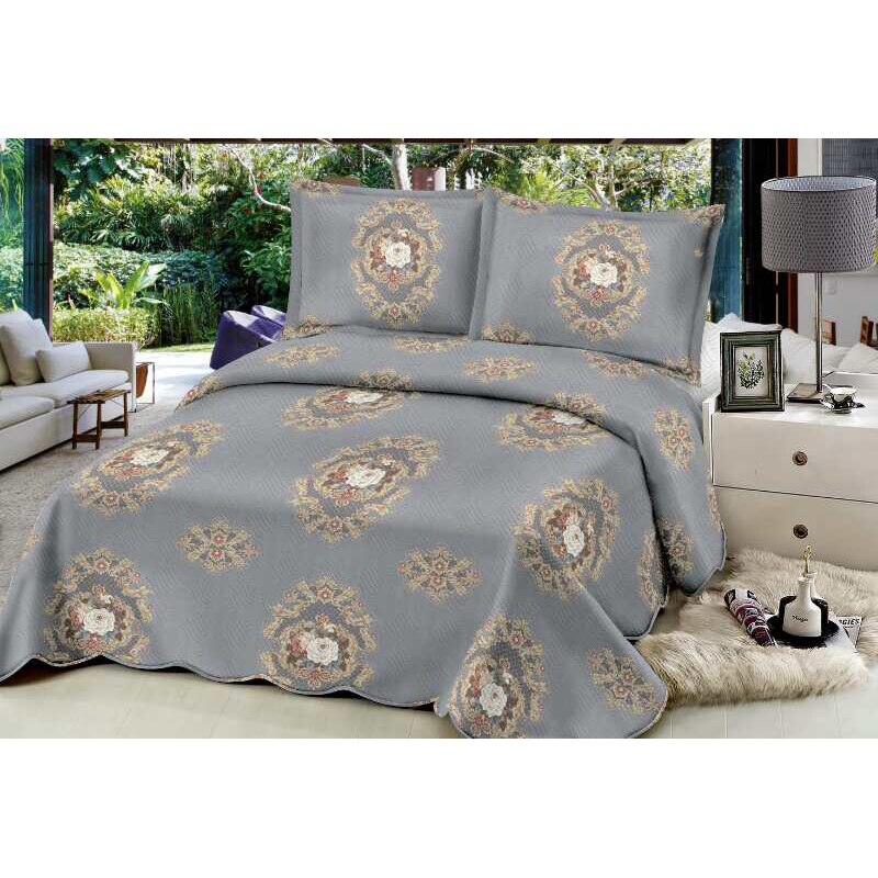 Set cuvertura si 2 fete de perna Ralex Pucioasa, 220x240 cm/50x70 cm, model E13 - eMAG.ro