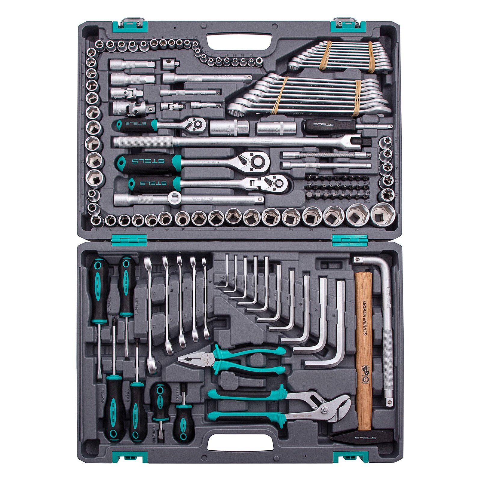 Stels Szerszámkészlet kofferben 98 db-os 1/2"- 1/4" Cr-V S2 - eMAG.hu