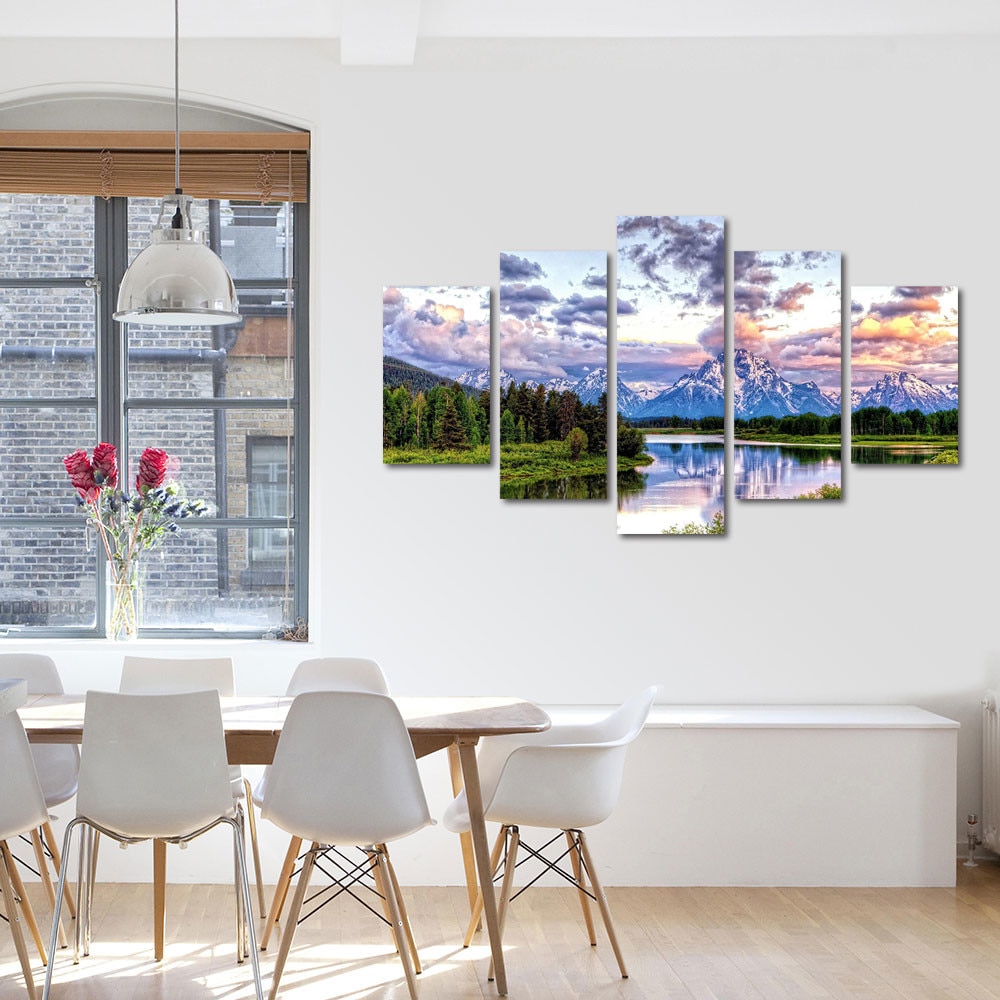 Set Tablouri Multicanvas 5 piese Premium Art Factory TrueColor Peisaj ...