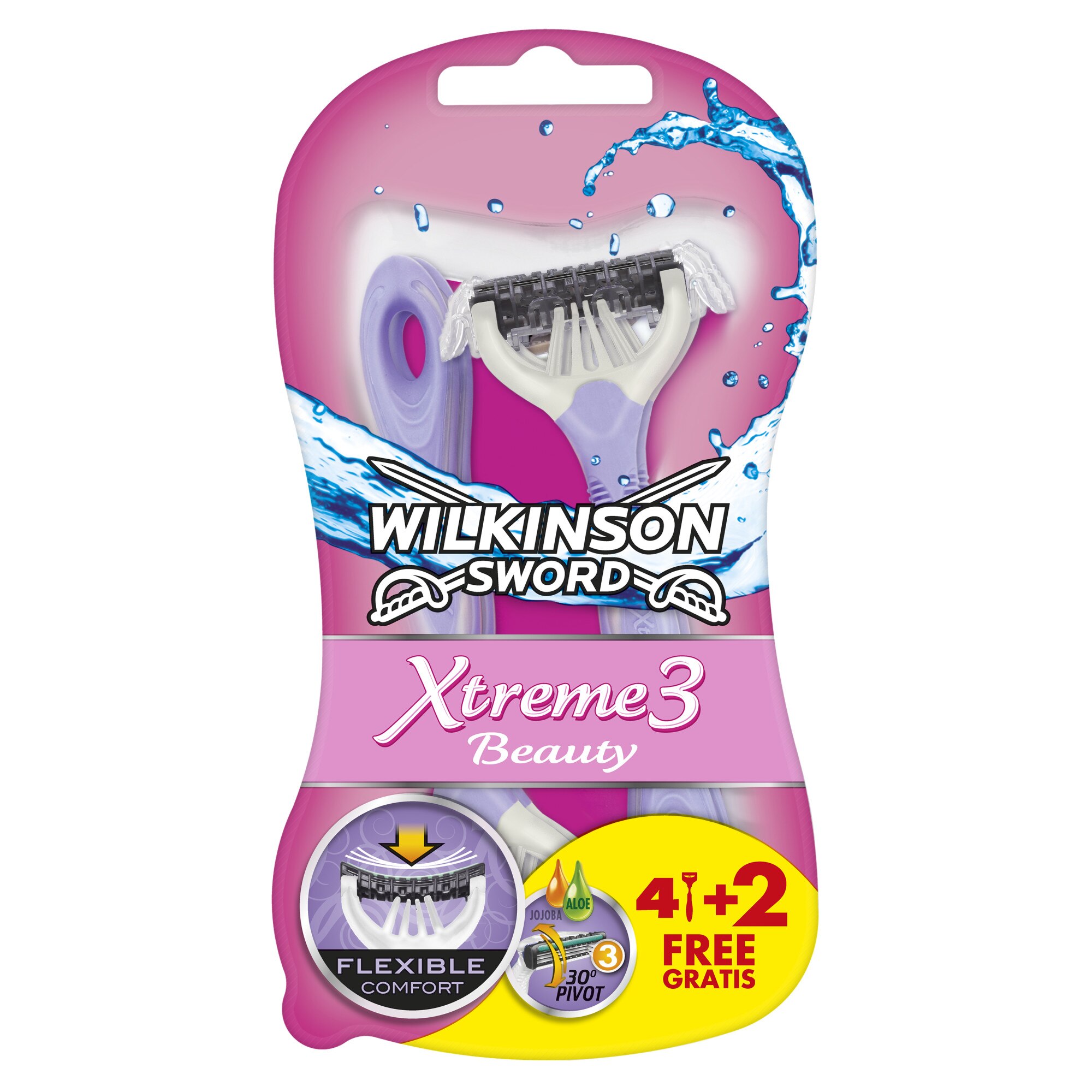 Самобръсначка Wilkinson Extreme 3 Beauty, Жени, 6 броя - eMAG.bg