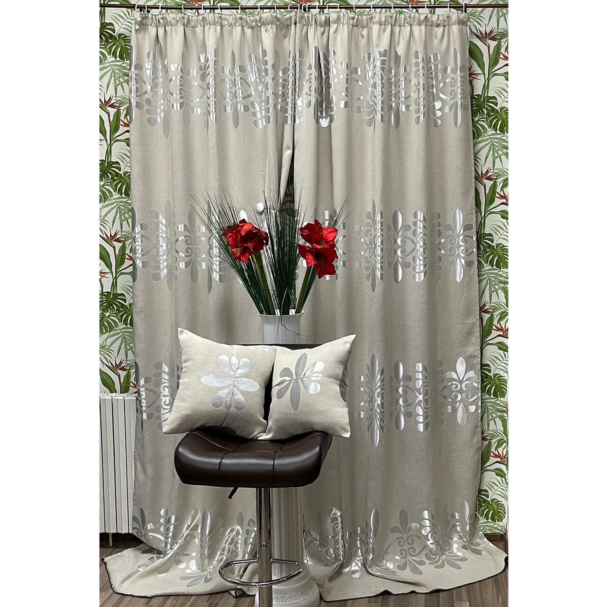 Set draperii, culoare bej, colectia "Rococo Design by Liz Line ...