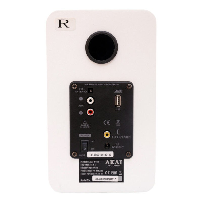 Boxe raft active Akai, 2*16W, Bluetooth, Sensibilitate 87dB, Impedanta ...