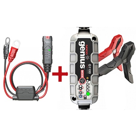 Зарядно и поддържащо устройство NOCO Genius G1100 и GC015 X-Connect 12V ...